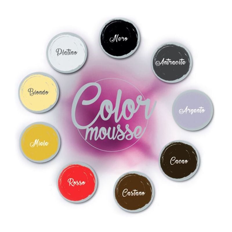 "Mousse colorante châtain - Couleur éclatante 200ML"