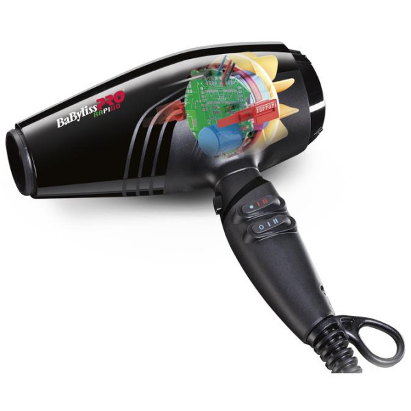 Babyliss Pro sèche-cheveux Ionic Rapido 2200W Babyliss Pro sèche-cheveux Ionic Rapido 2200W